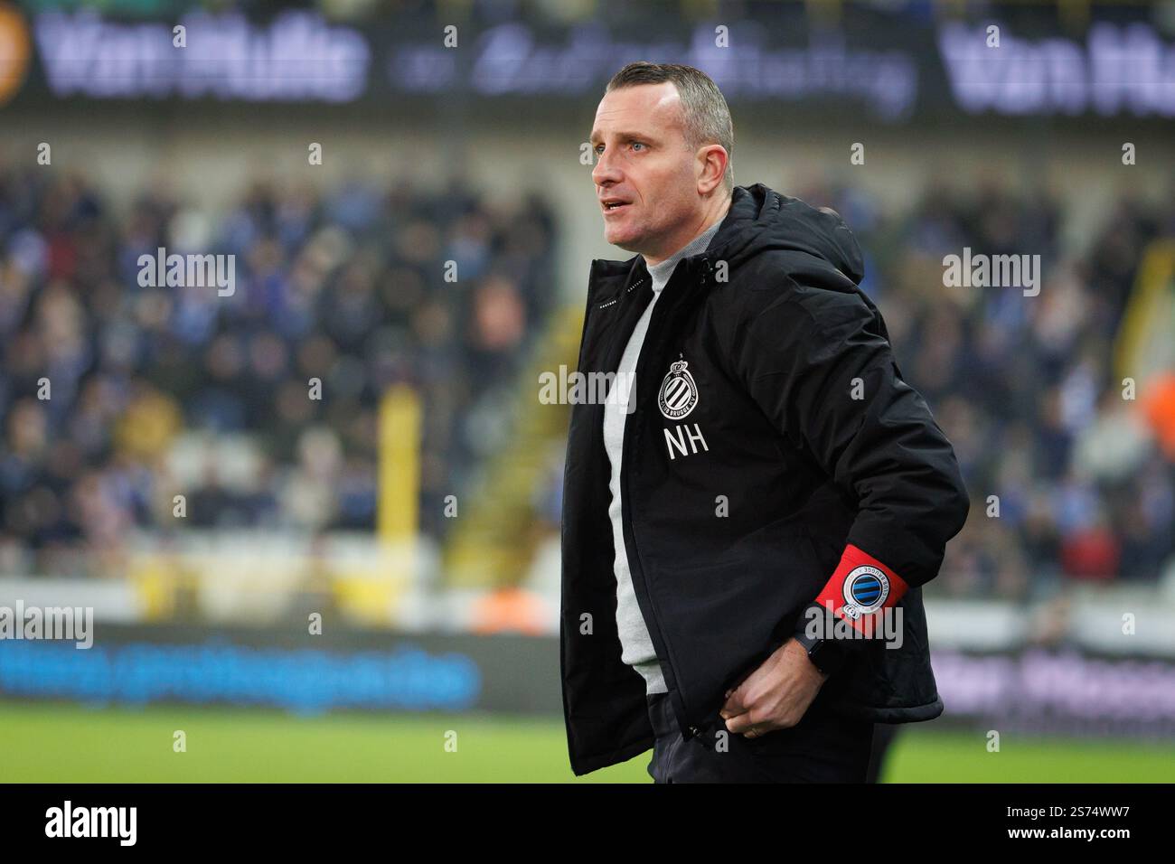 Brugge, Belgium. 18th Jan, 2025. Club's head coach Nicky Hayen pictured ...