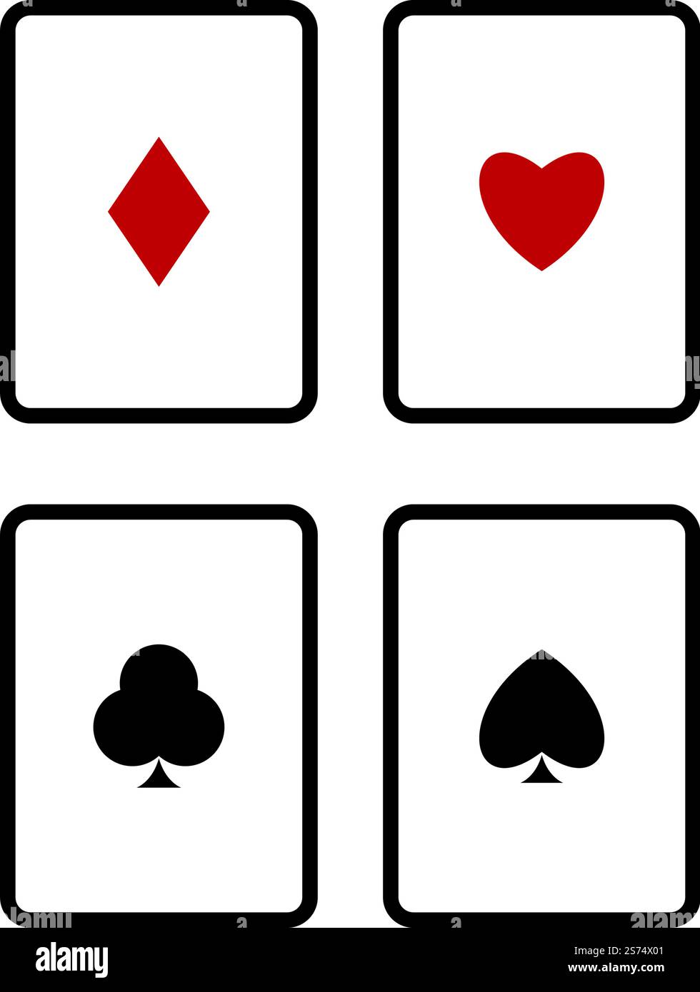 Playing card icon vector illustration template Stock Vector Image & Art ...