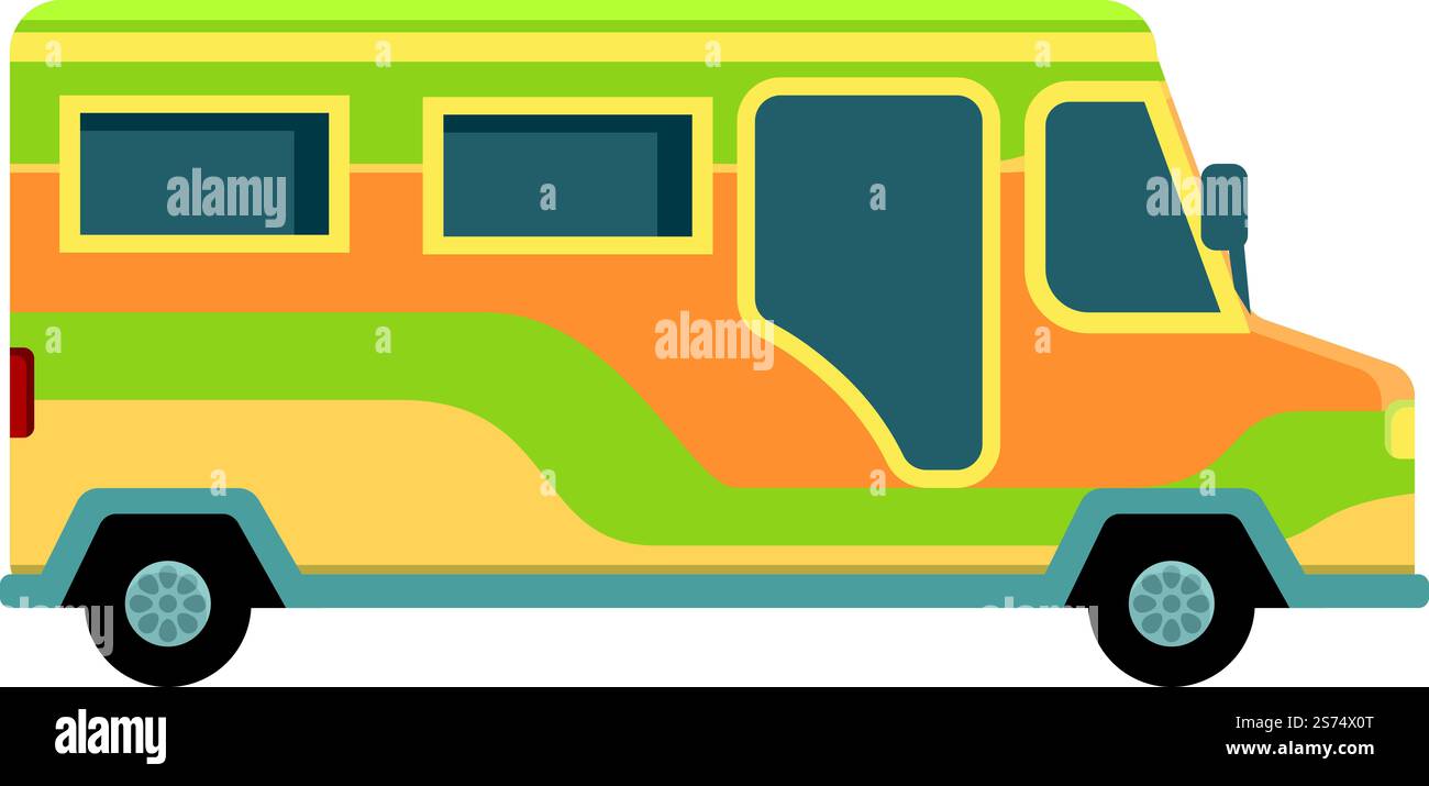 Philippines bus icon cartoon vector. Culture travel. National bohol ...