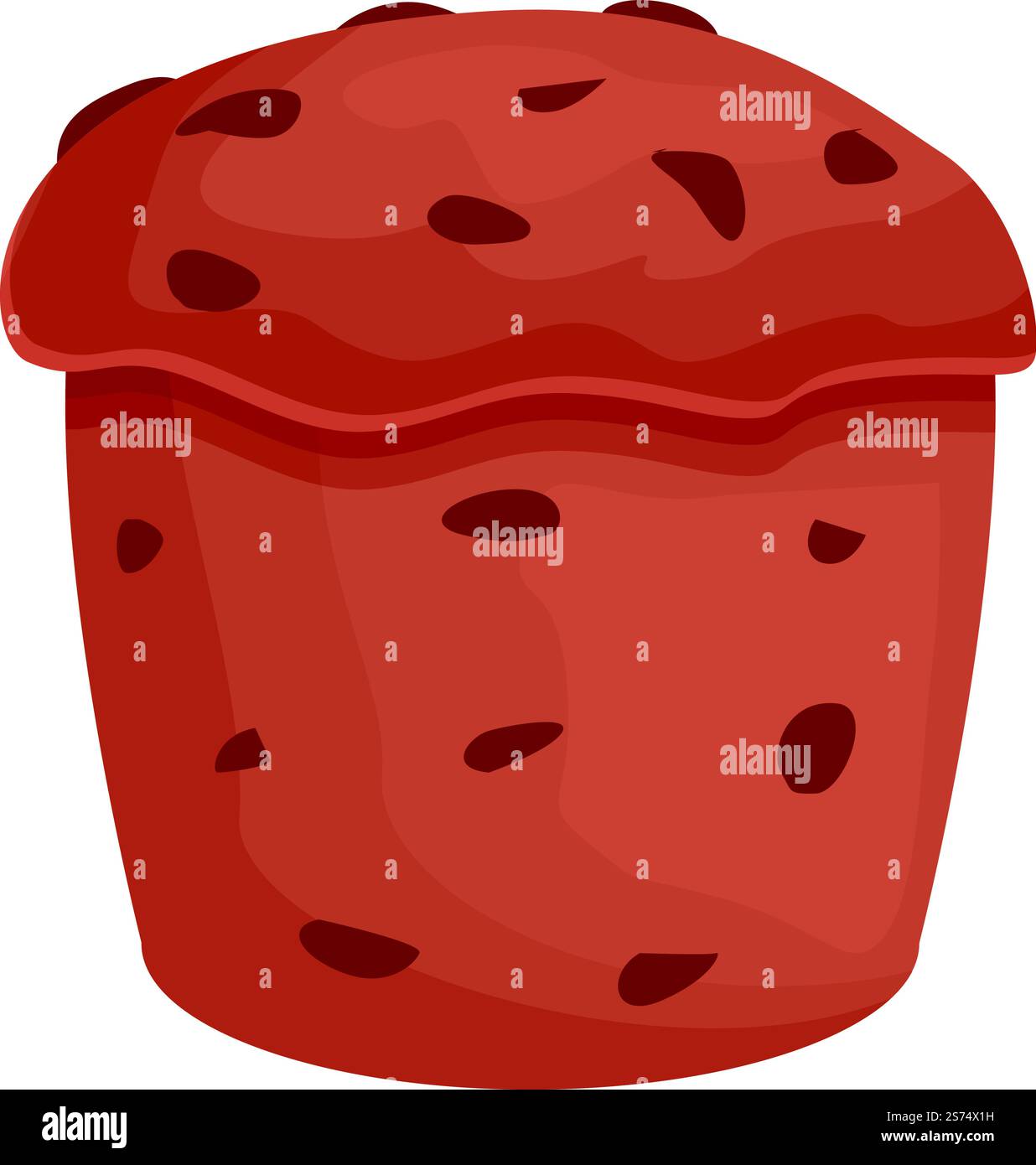 Panettone icon cartoon vector. Italian cake. Slice food. Panettone icon ...