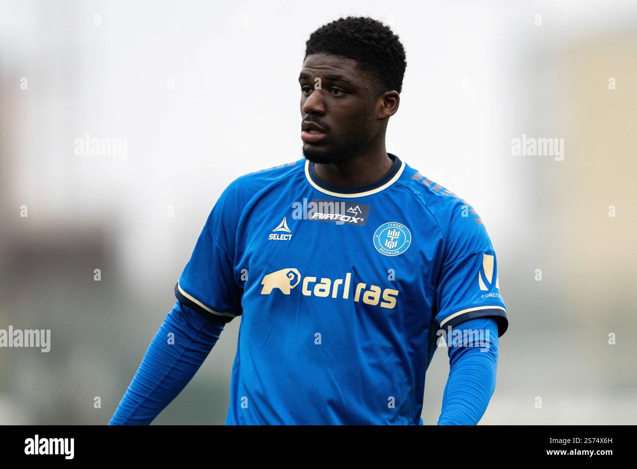 Copenhagen, Denmark. 18th Jan, 2025. Michael Opoku of Lyngby BK seen ...