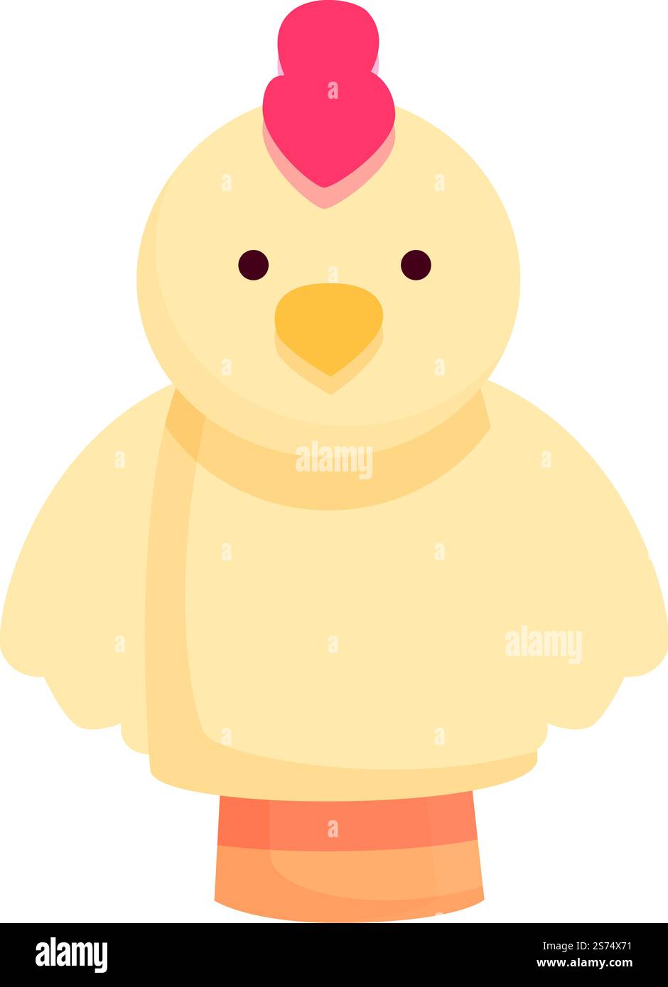 Chicken doll icon cartoon vector. Puppet show. Child play. Chicken doll ...