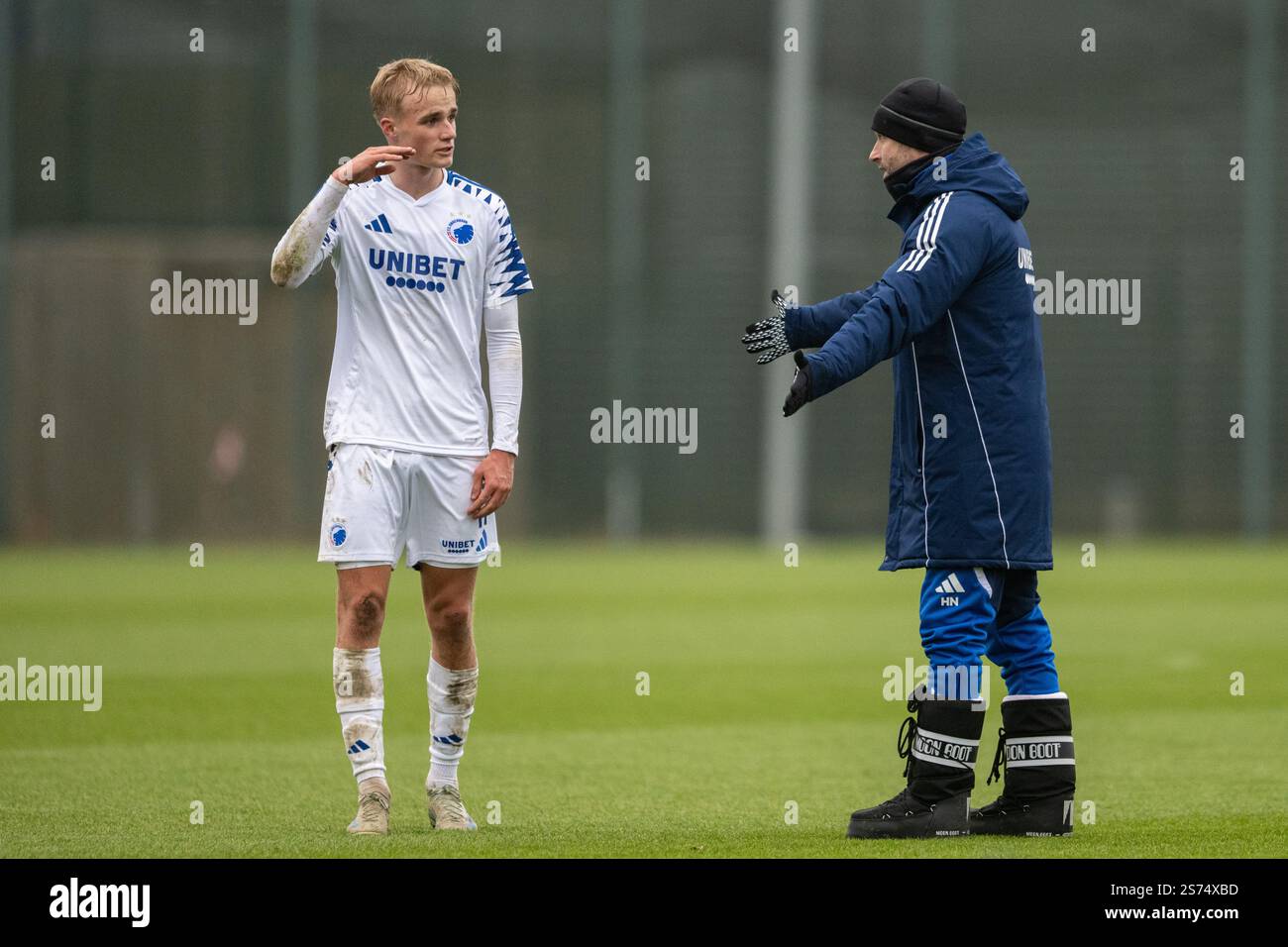 Copenhagen, Denmark. 18th Jan, 2025. Victor Froholdt (17) of FC ...