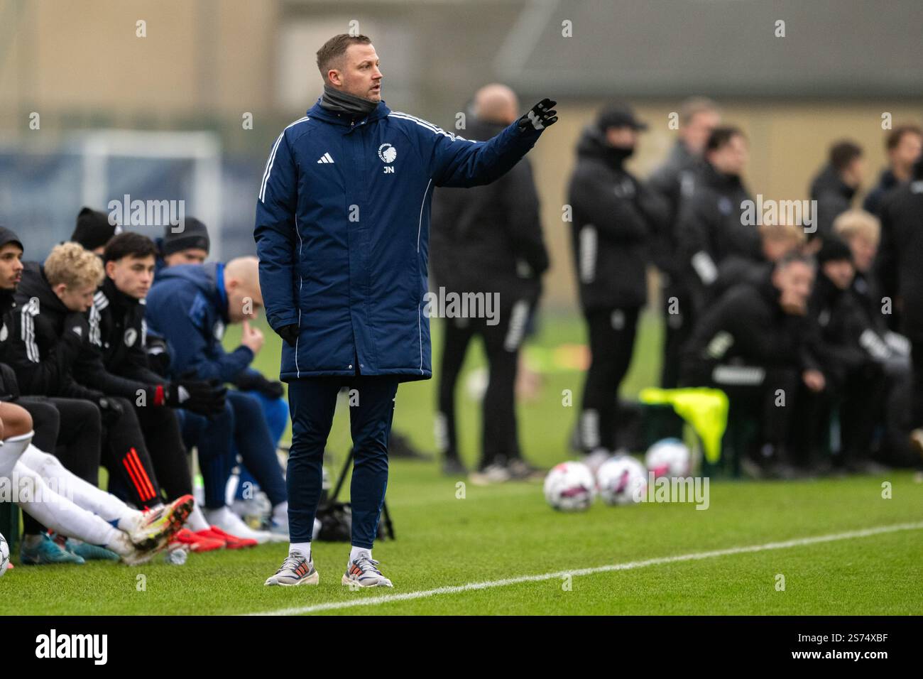 Copenhagen, Denmark. 18th Jan, 2025. Head coach Jacob Neestrup of FC Copenhagen seen during a ...