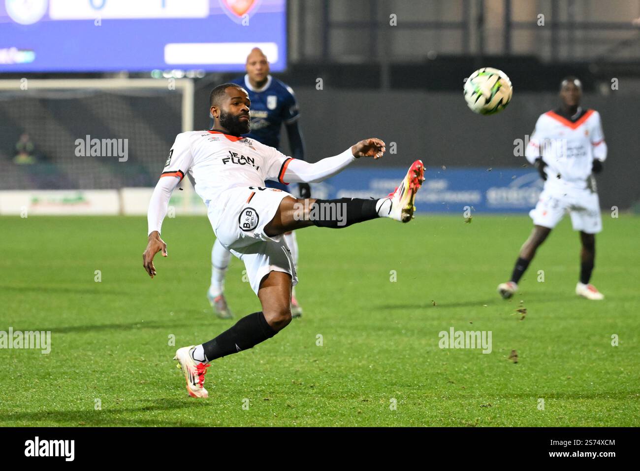 24 Gedeon KALULU (fcl) during the Ligue 2 BKT match between Dunkerque ...