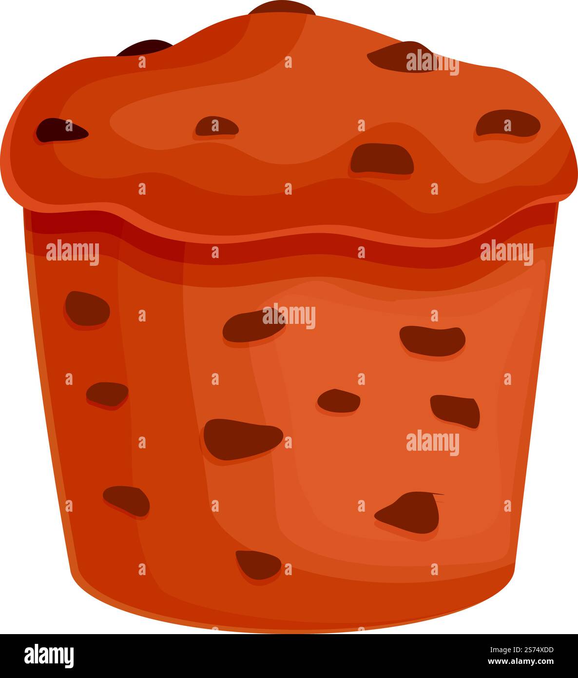 Raisin panettone icon cartoon vector. Cake bread. Food idea. Raisin ...