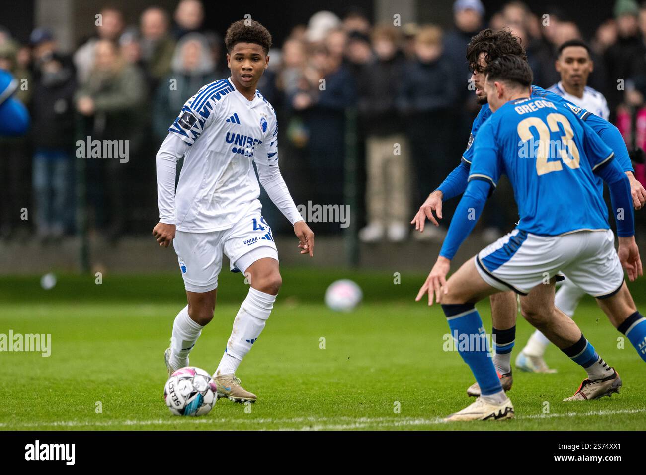 Copenhagen, Denmark. 18th Jan, 2025. Liam West (49) of FC Copenhagen seen during a pre-season ...