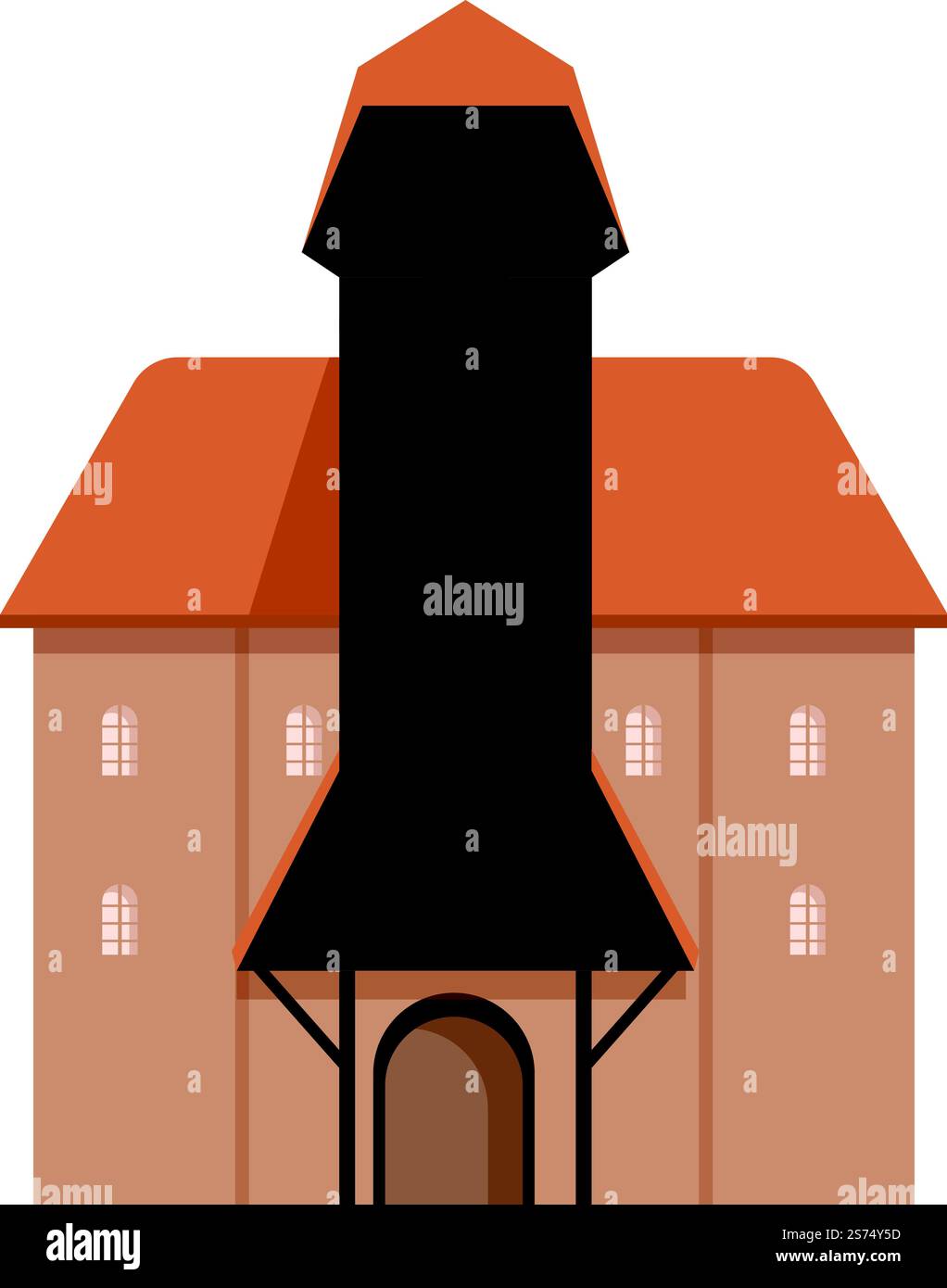 Old polish house icon cartoon vector. Poland travel. Art culture. Old ...