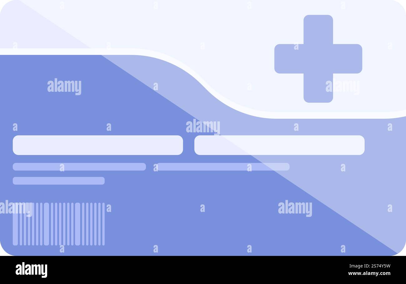 Hospital medical card icon cartoon vector. Health insurance. Life ...