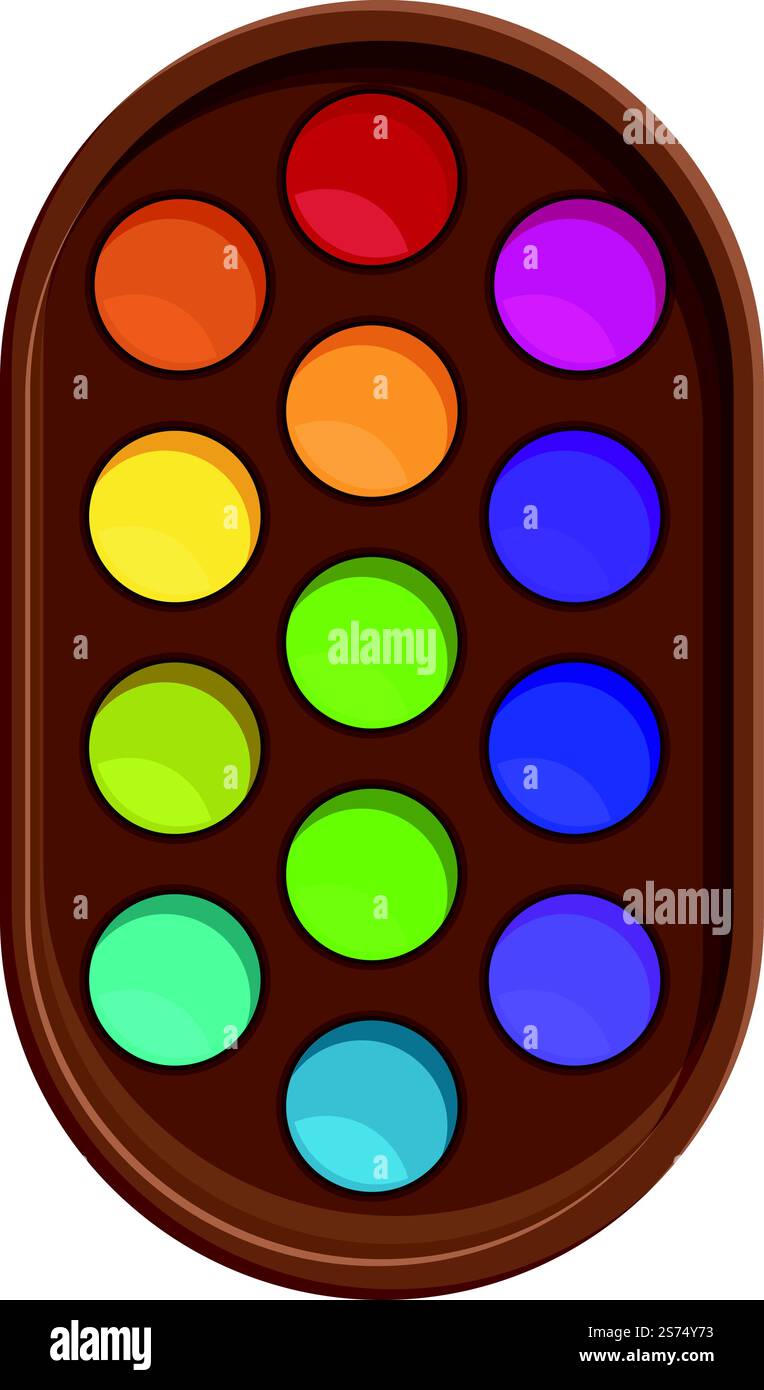 Artist palette icon cartoon vector. Art studio. Easel workshop. Artist palette icon cartoon ...