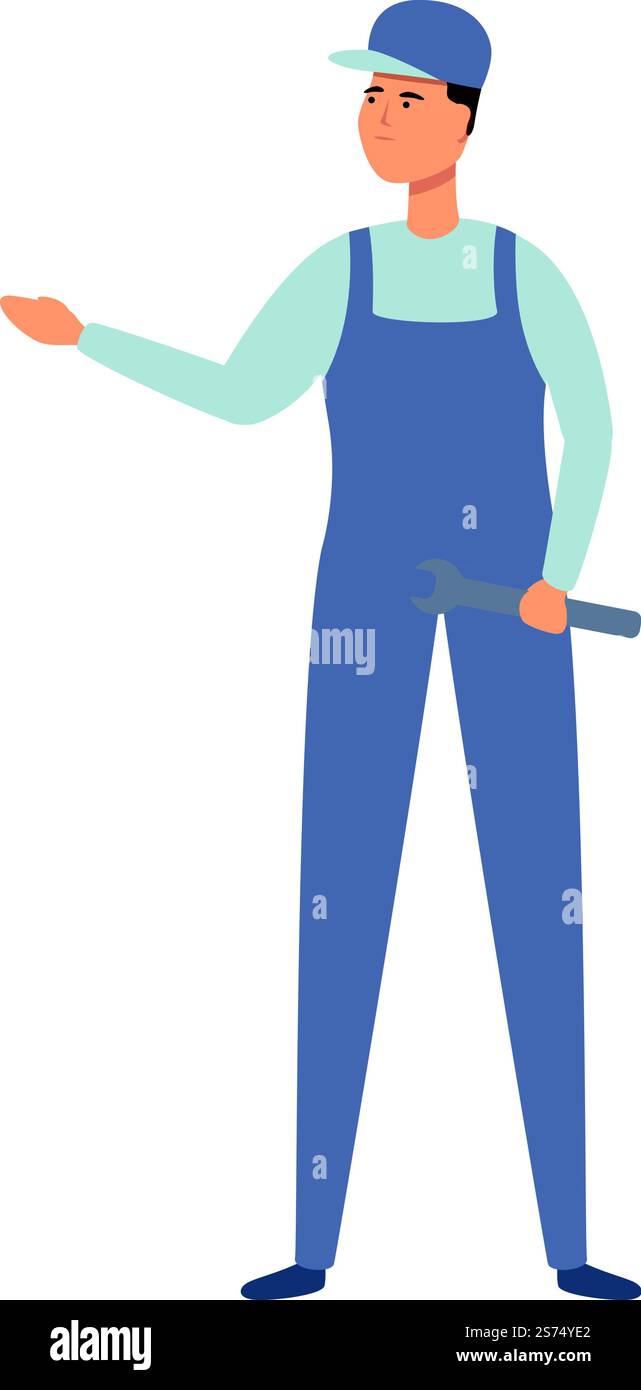 Gas man take key icon cartoon vector. Industry engineer. Pipe factory ...