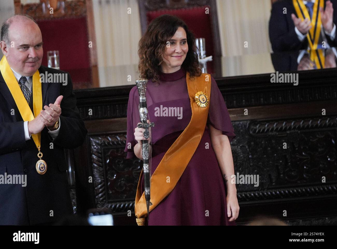 Peru, Peru. 18th Jan, 2025. Isabel Diaz Ayuso in Lima 18 January 2025 ...