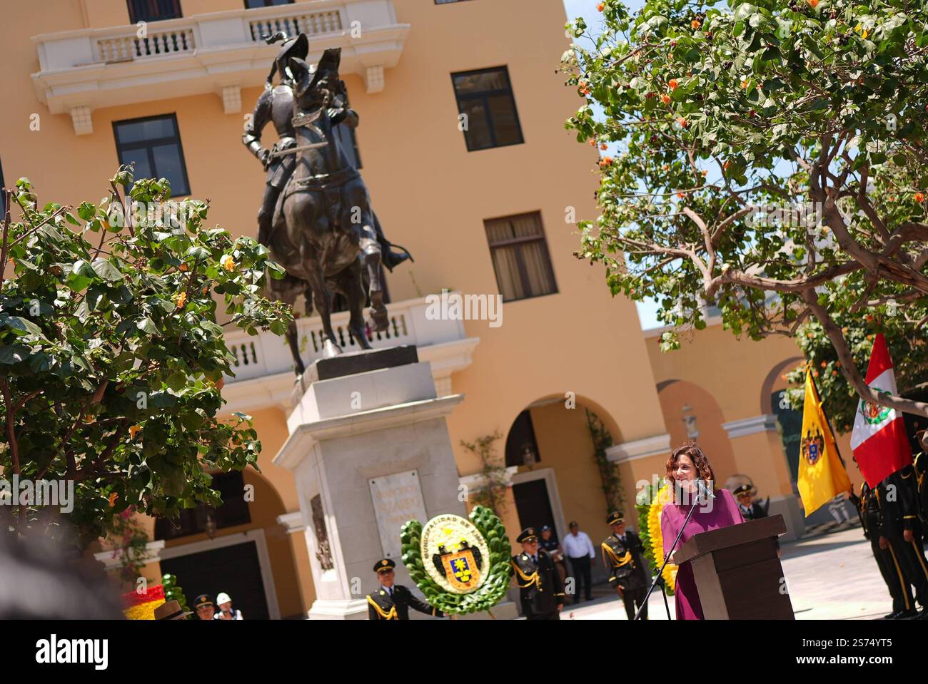 Peru, Peru. 18th Jan, 2025. Isabel Diaz Ayuso in Lima 18 January 2025 ...