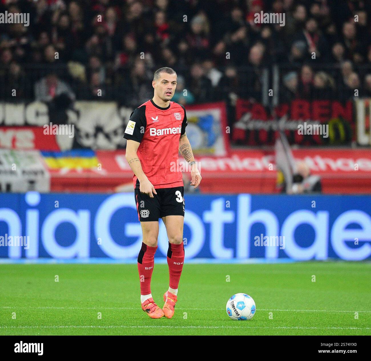 Leverkusen, Deutschland. 18th Jan, 2025. 18.01.2025; Leverkusen; Fussball, Herren, Saison 2024/ ...