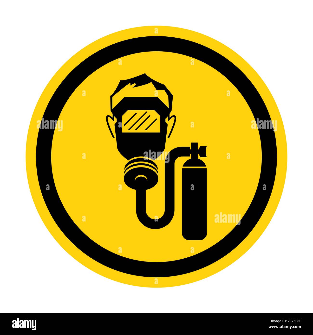 Warning Sign Breathing Apparatus Required Stock Vector Image & Art - Alamy