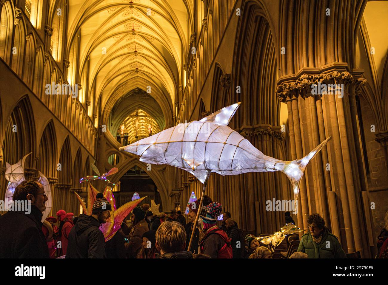 Wells, Somerset, England, UK, 18th January, 2025. Crowds from across ...
