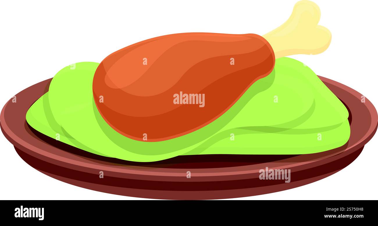 Chicken meat icon cartoon vector. Chinese food. Holiday lantern ...