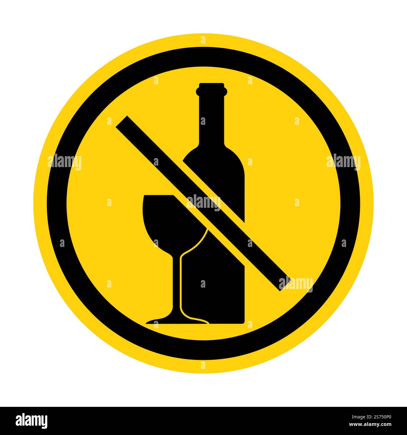 No drinking sign, no alcohol, prohibited activitive Stock Vector Image ...