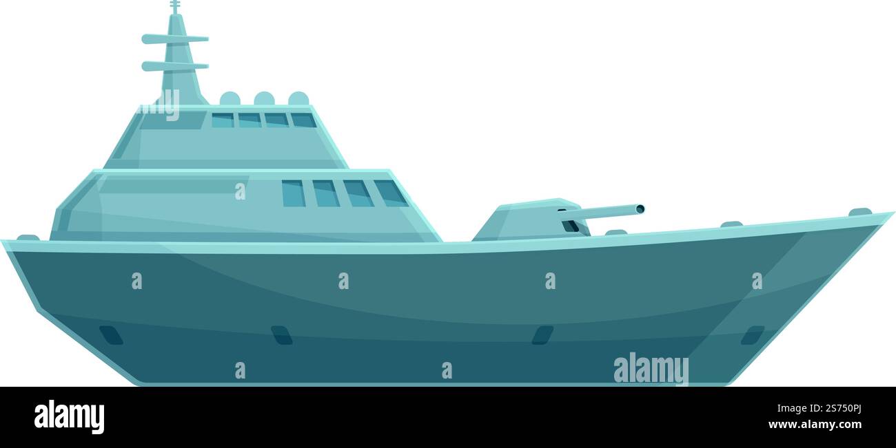 Defense ship icon cartoon vector. Military navy. War boat. Defense ship ...