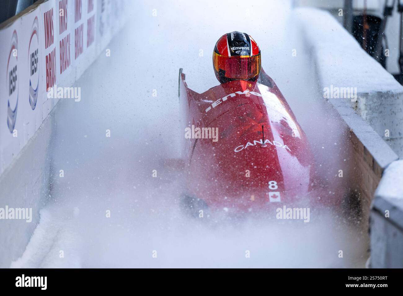 Cynthia Appiah (Kanada) im Ziel, AUT, IBSF Bob Weltcup Innsbruck - Igls ...