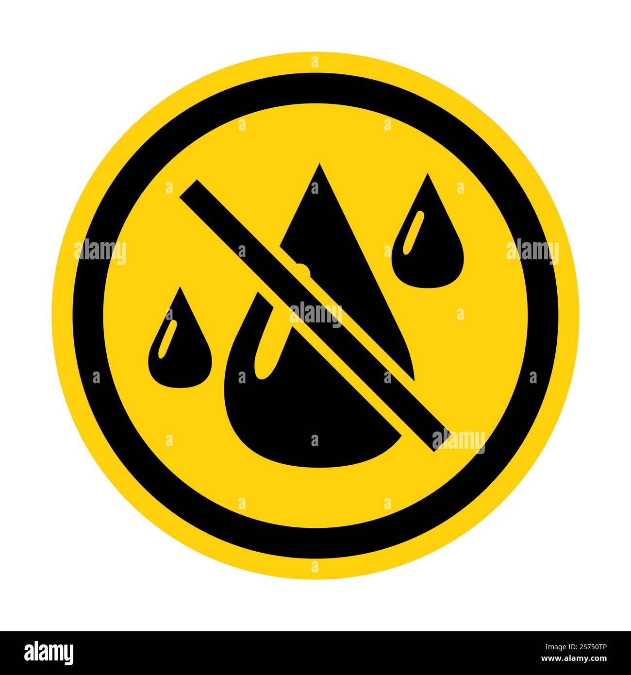 Do Not Let Water And Humidity Touch The Filter Symbol Stock Vector ...