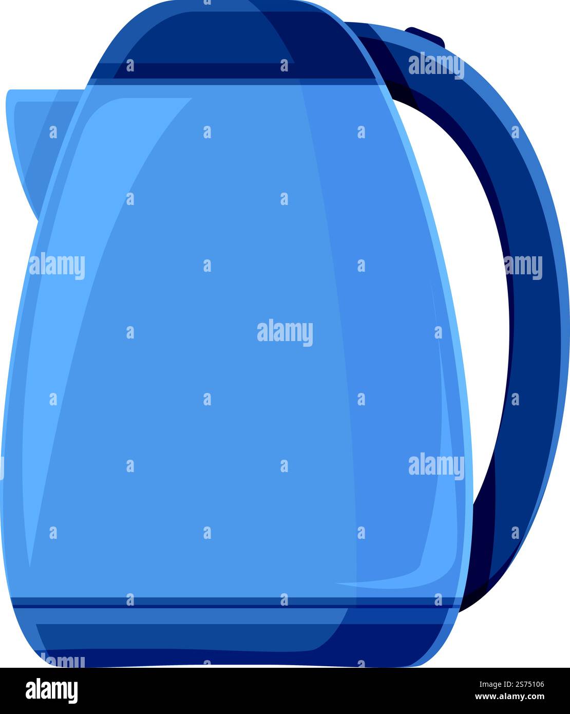 Blue kettle icon cartoon vector. Water pot. Hot tea pot. Blue kettle ...