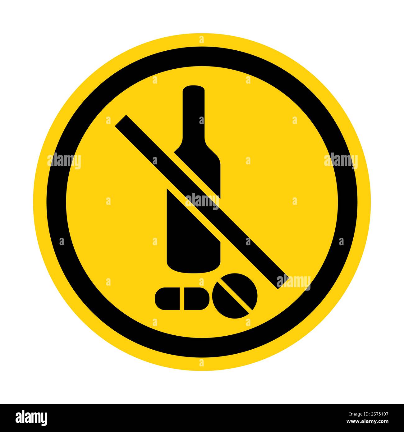 Prohibited Drug Symbol Sign Stock Vector Image & Art - Alamy