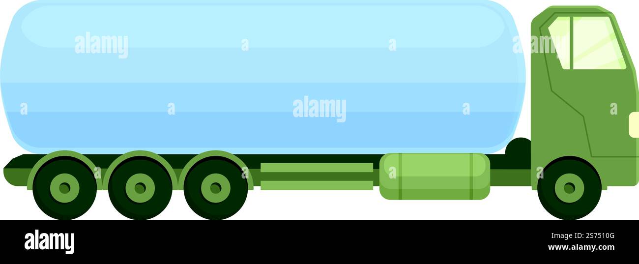 Vehicle tanker icon cartoon vector. Truck gasoline. Petrol cargo ...