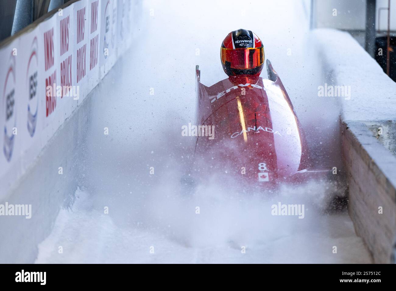 Cynthia Appiah (Kanada) im Ziel, AUT, IBSF Bob Weltcup Innsbruck - Igls ...