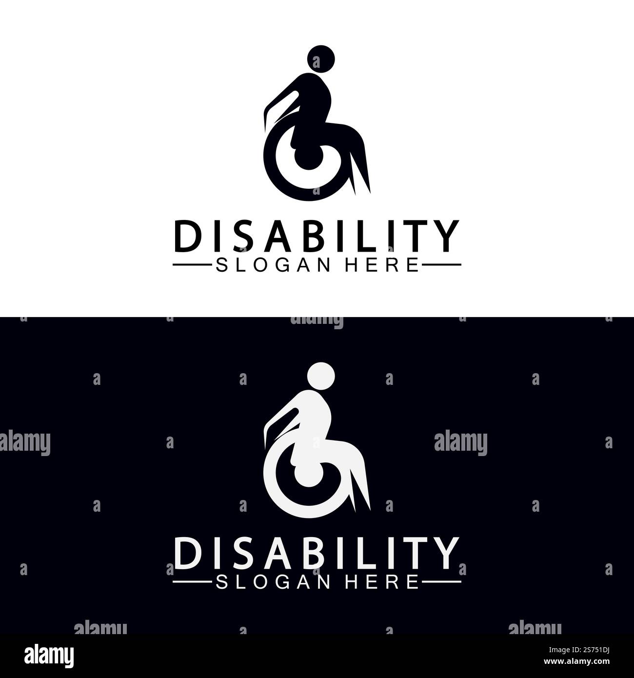 Passionate Disability People Support Logo. Wheel Chair Logo ...