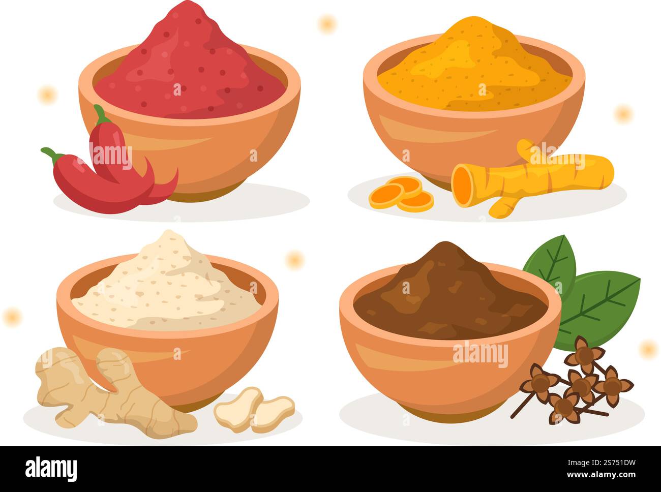 Spice Shop with Different Hot Spices, Condiment, Exotic Fresh Seasoning ...