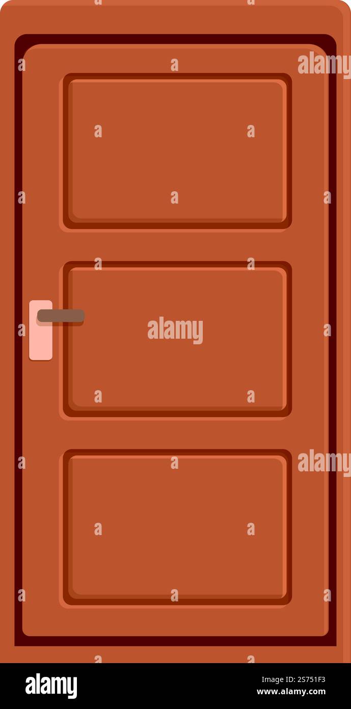 Ajar door icon cartoon vector. Home exterior. Shut wall. Ajar door icon ...