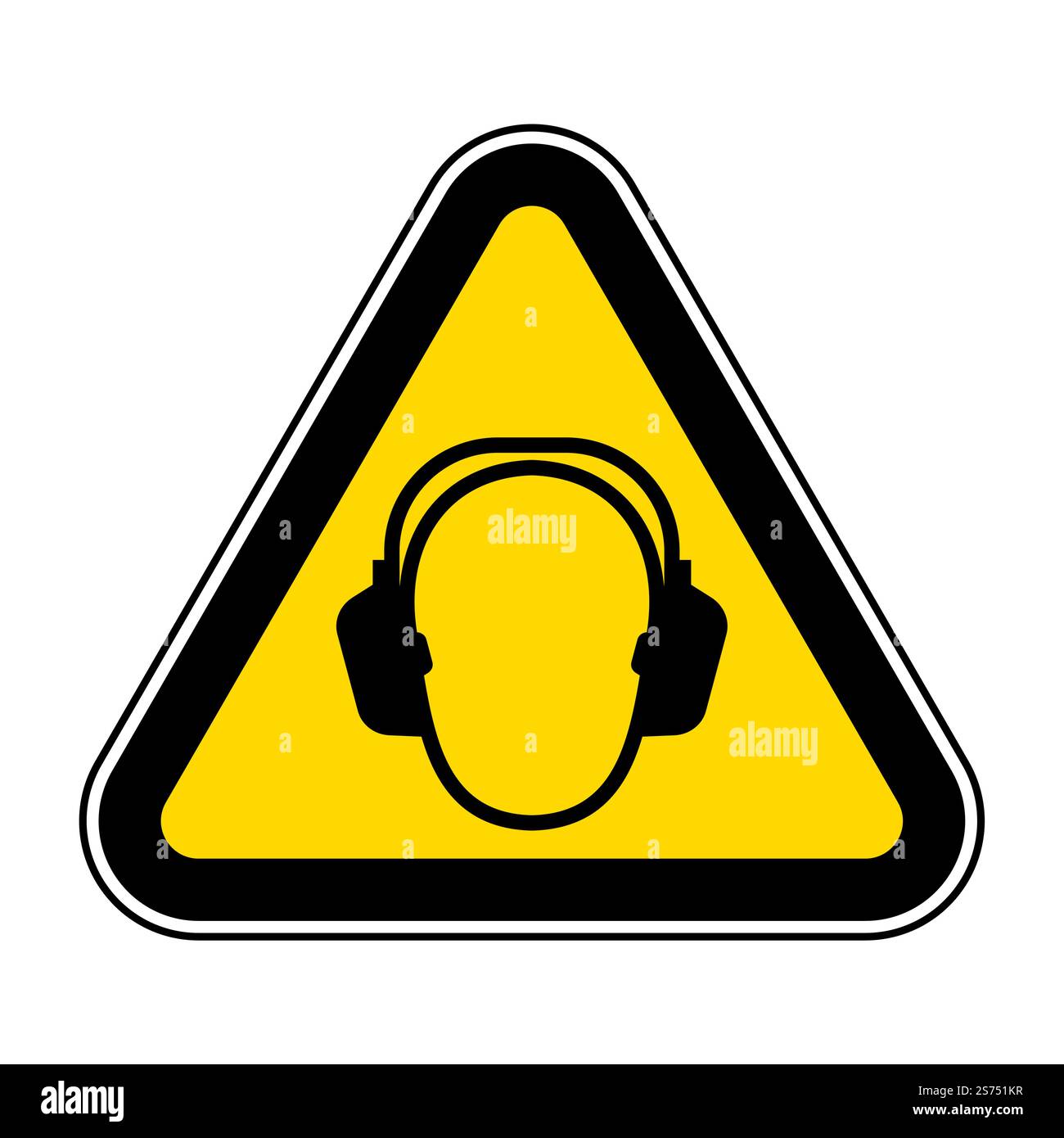 Hearing Protection Symbol Floor Sign Stock Vector Image & Art - Alamy