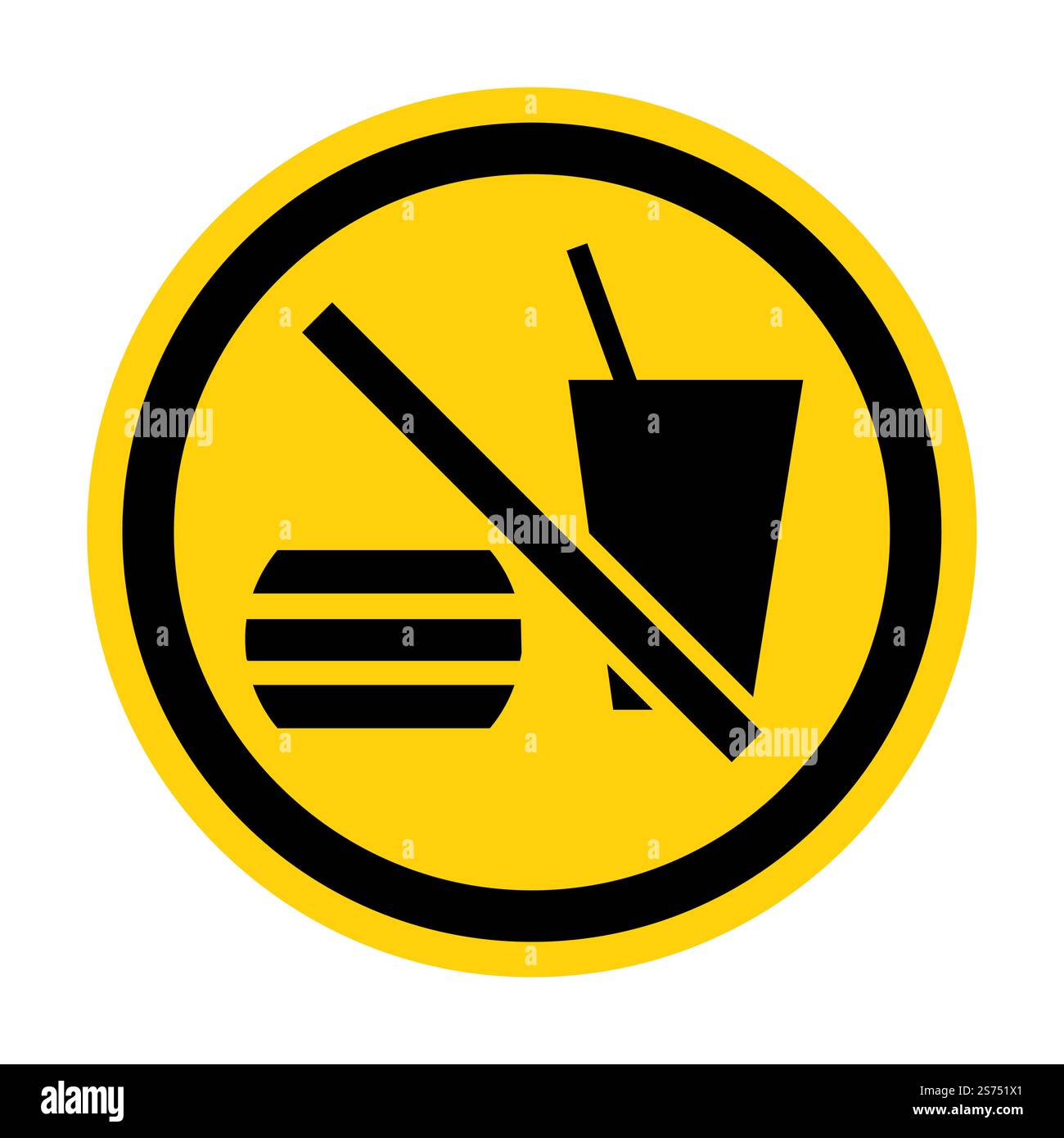 Illustration no eating drinking round hi-res stock photography and ...
