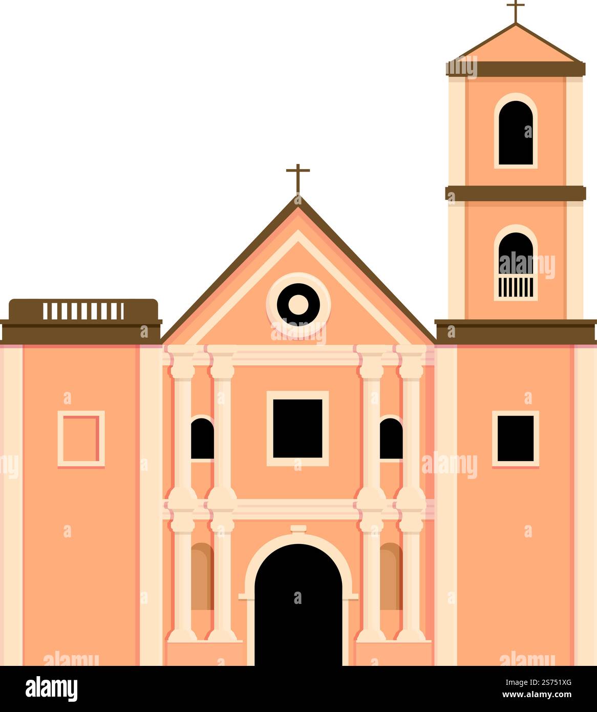Philippines church icon cartoon vector. Travel culture. Filipino ...