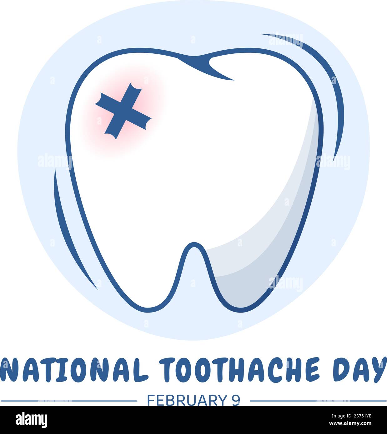 National Toothache Day on February 9 with Teeth for Dental Hygiene so ...