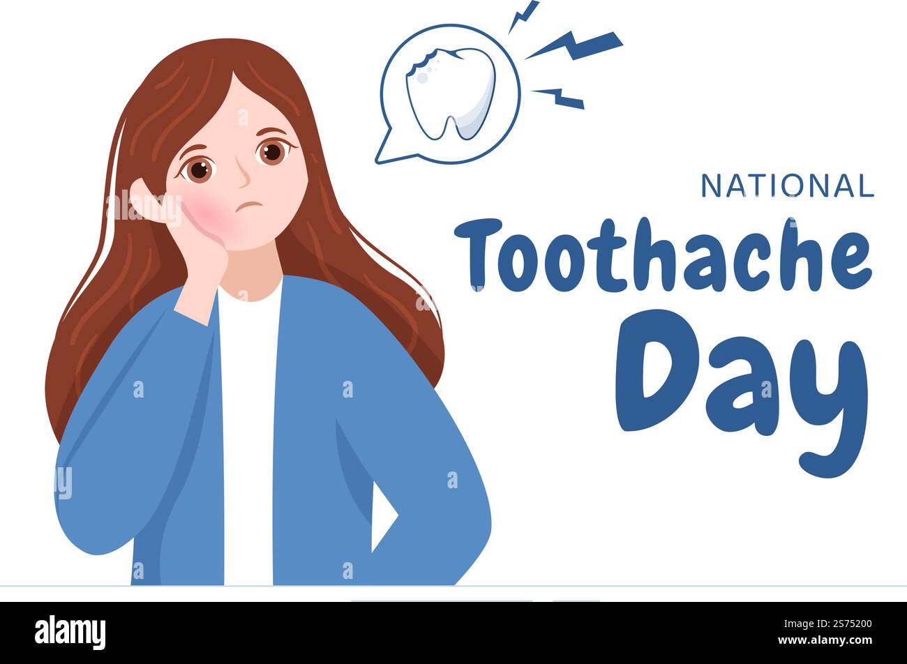 National Toothache Day on February 9 with Teeth for Dental Hygiene so ...