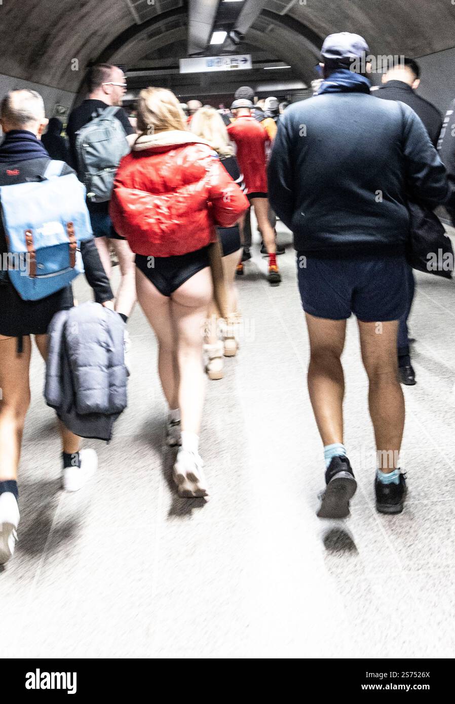 taking part in the No Trousers Tube Ride The annual 'No Trousers Tube ...