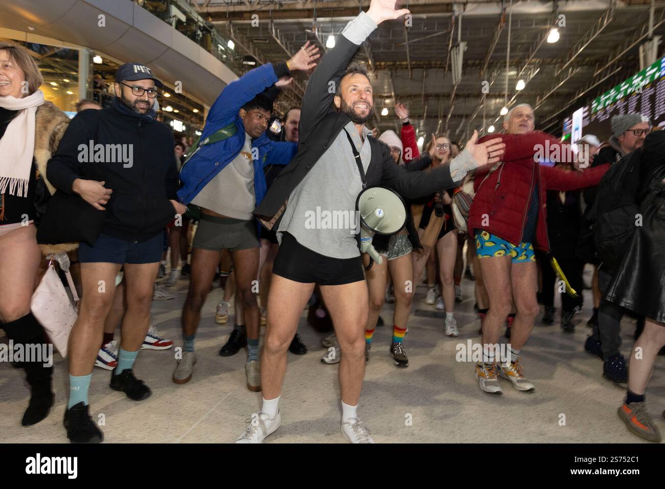 taking part in the No Trousers Tube Ride The annual 'No Trousers Tube ...