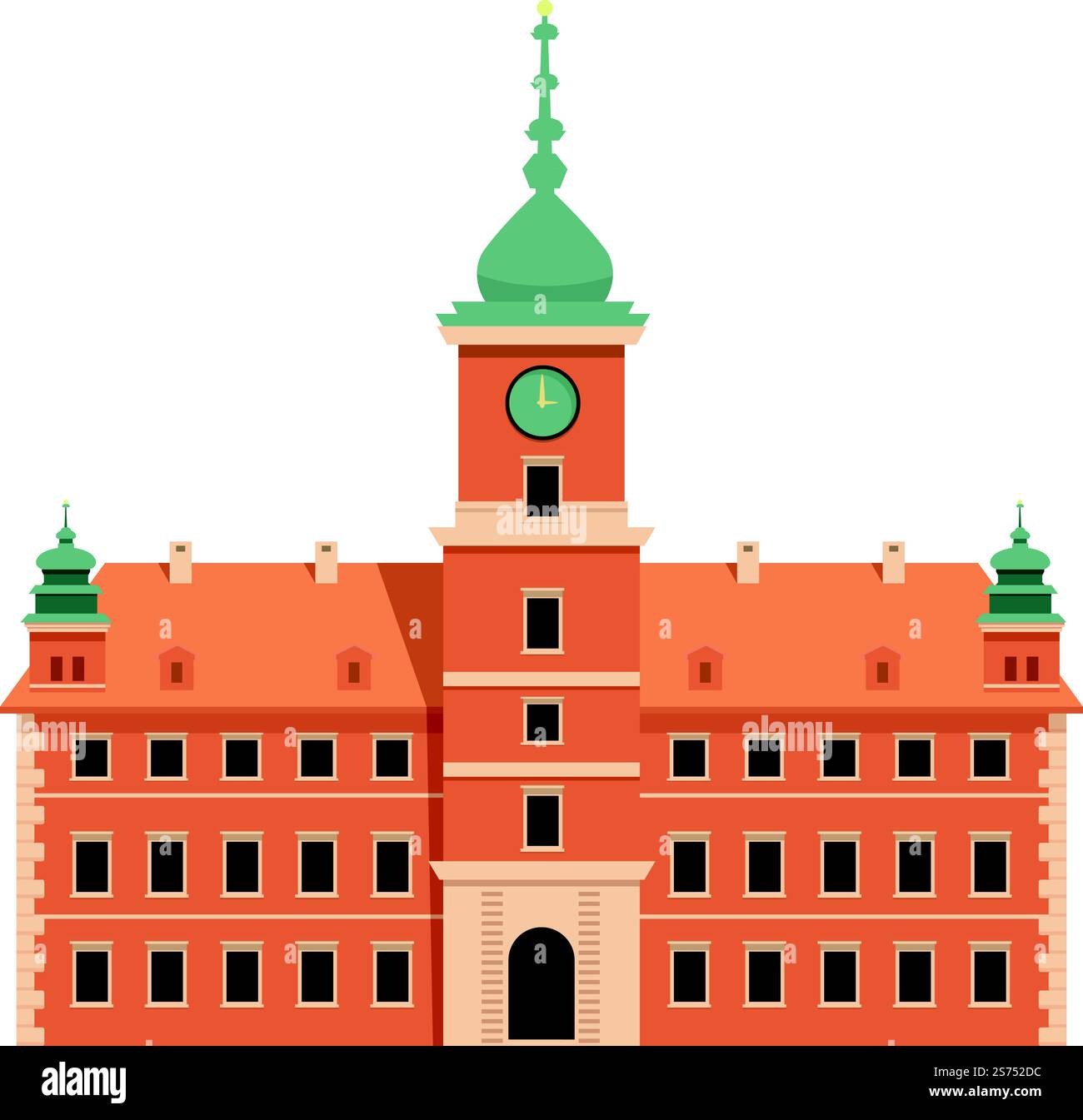 Old polish building icon cartoon vector. Poland tourism. Country ...