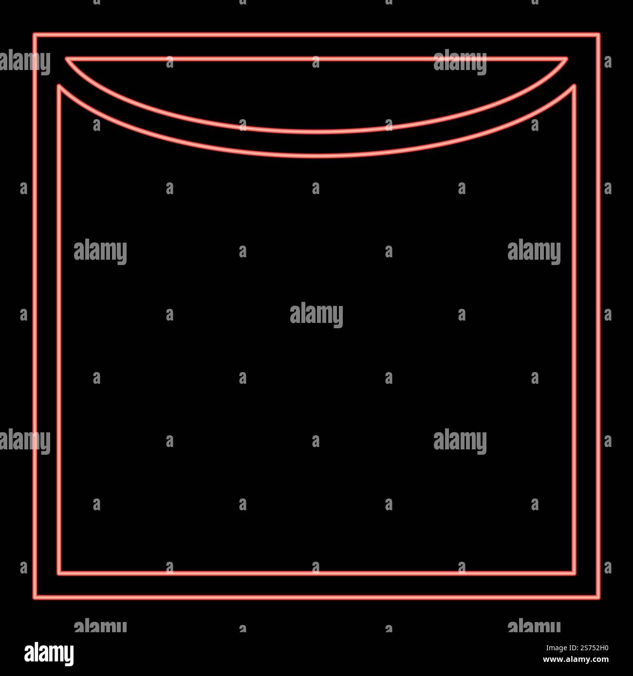 Neon vertical drying on hanger Clothes care symbols Washing concept ...