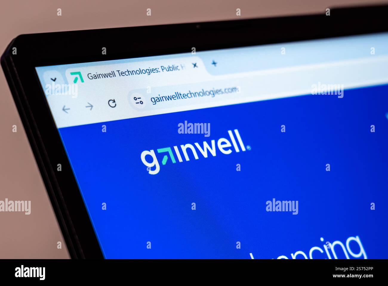 New York, USA - January 17, 2025: Gainwell Technologies website ...