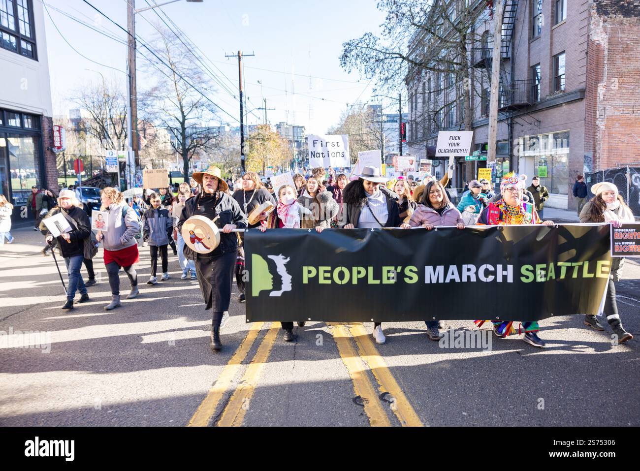 Seattle, Washington DC, USA. Seattle People's March January 18th 2025 ...