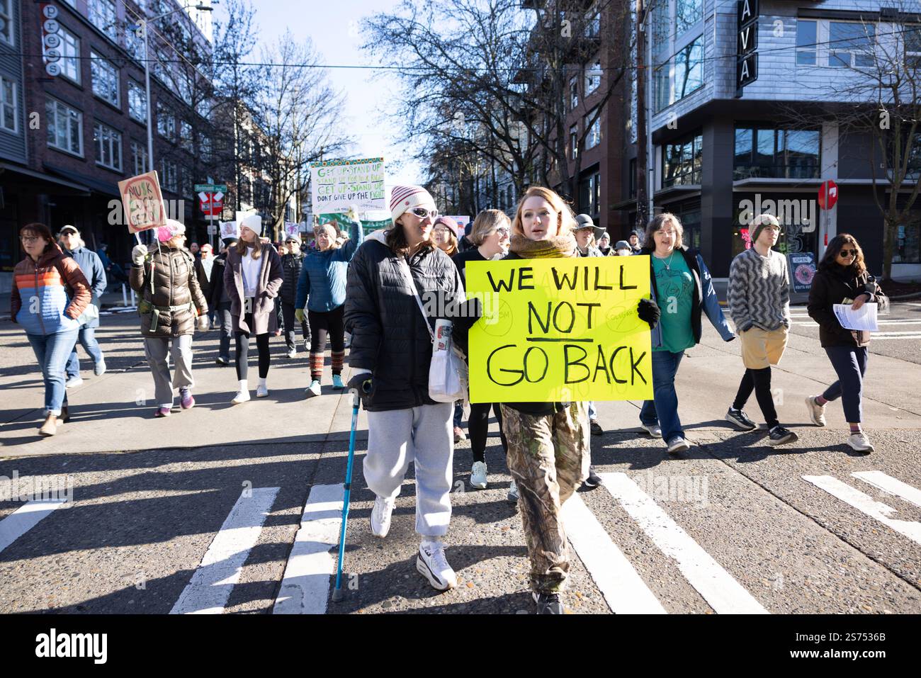 Seattle, Washington DC, USA. Seattle People's March January 18th 2025 ...
