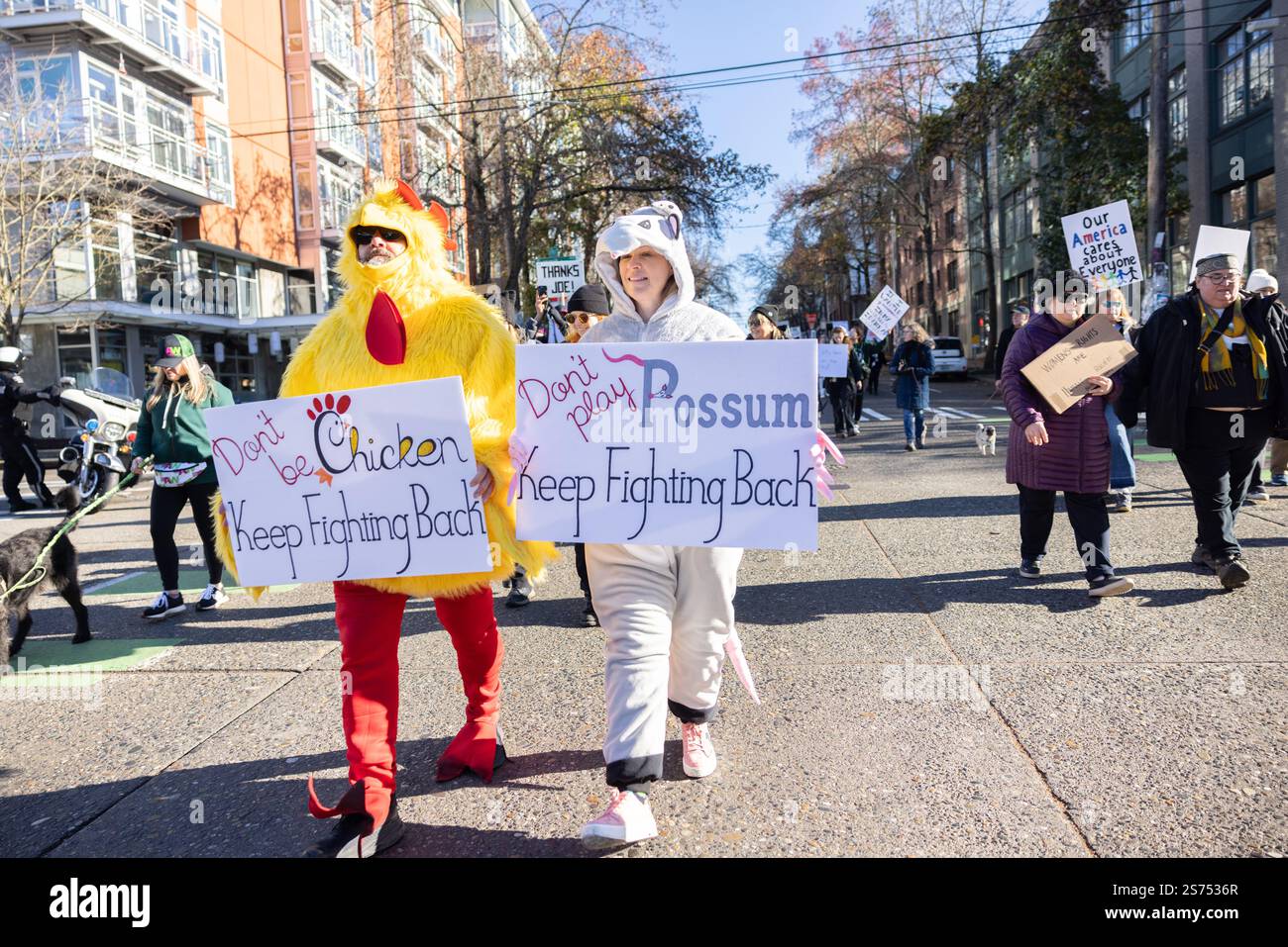 Seattle, Washington DC, USA. Seattle People's March January 18th 2025 ...