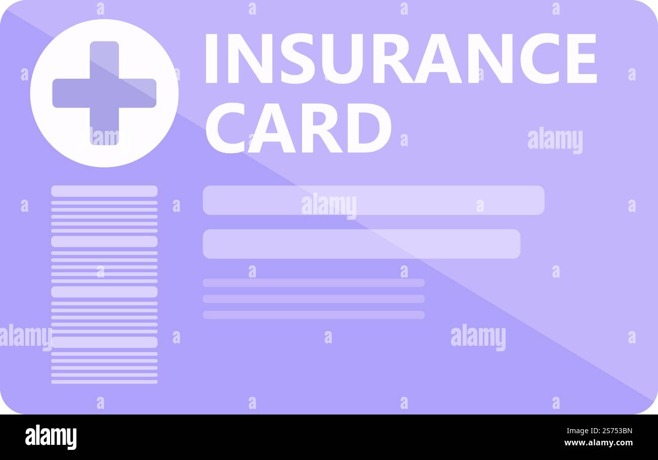 Document medical card icon cartoon vector. Health insurance. Patient ...