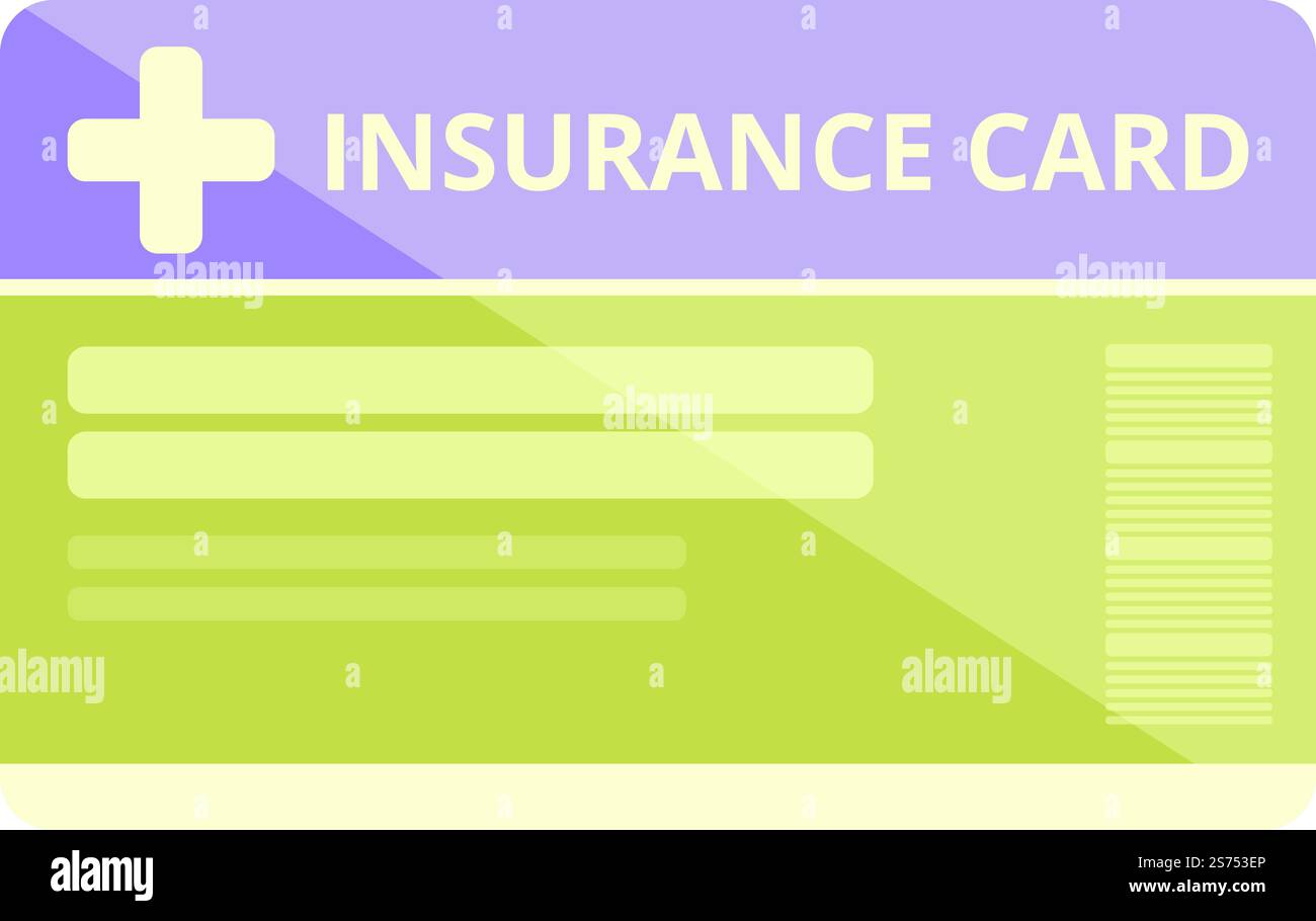 Medical card icon cartoon vector. Helath insurance. Patient card ...