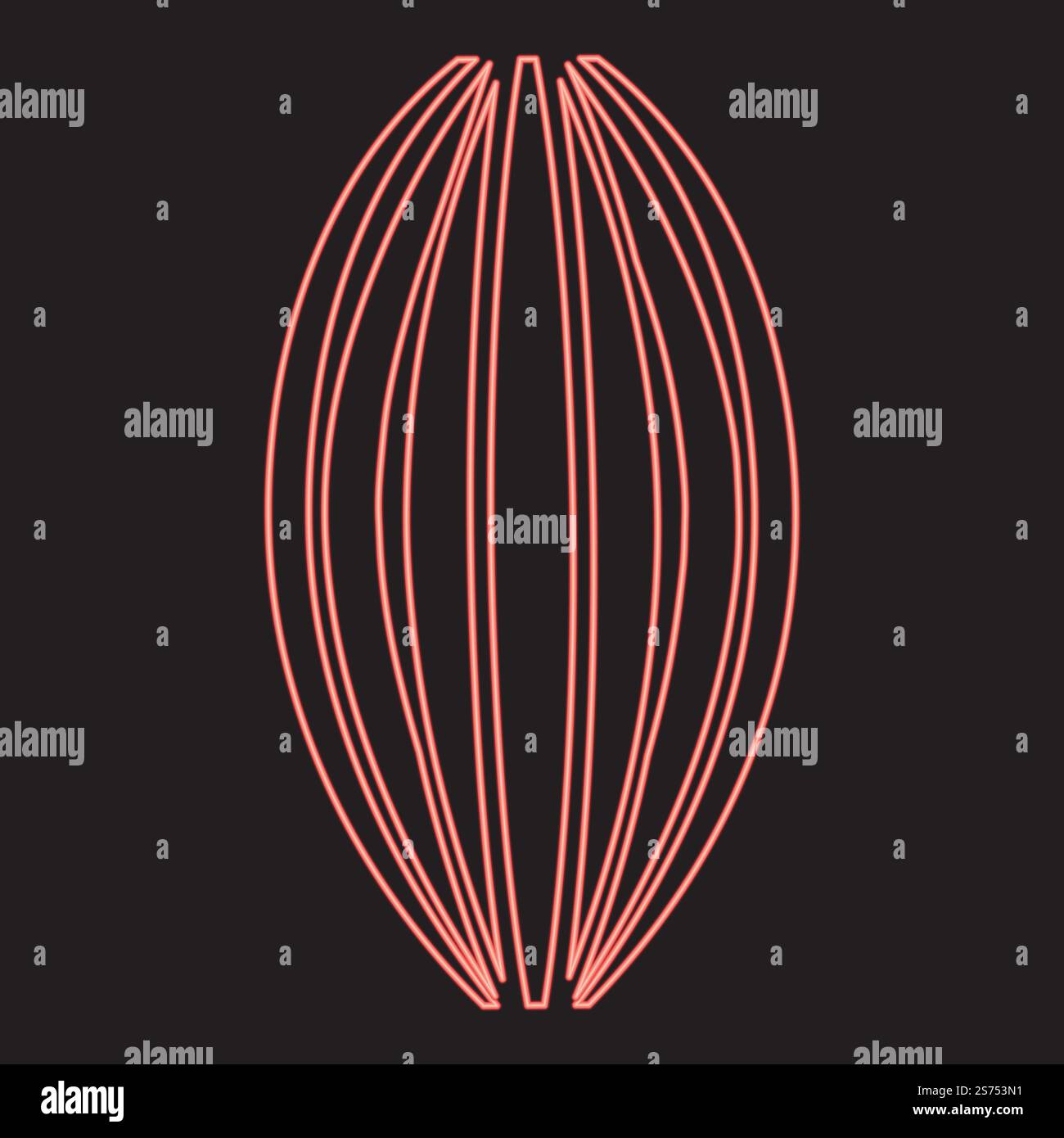 Neon muscle red color vector illustration image flat style light. Neon ...