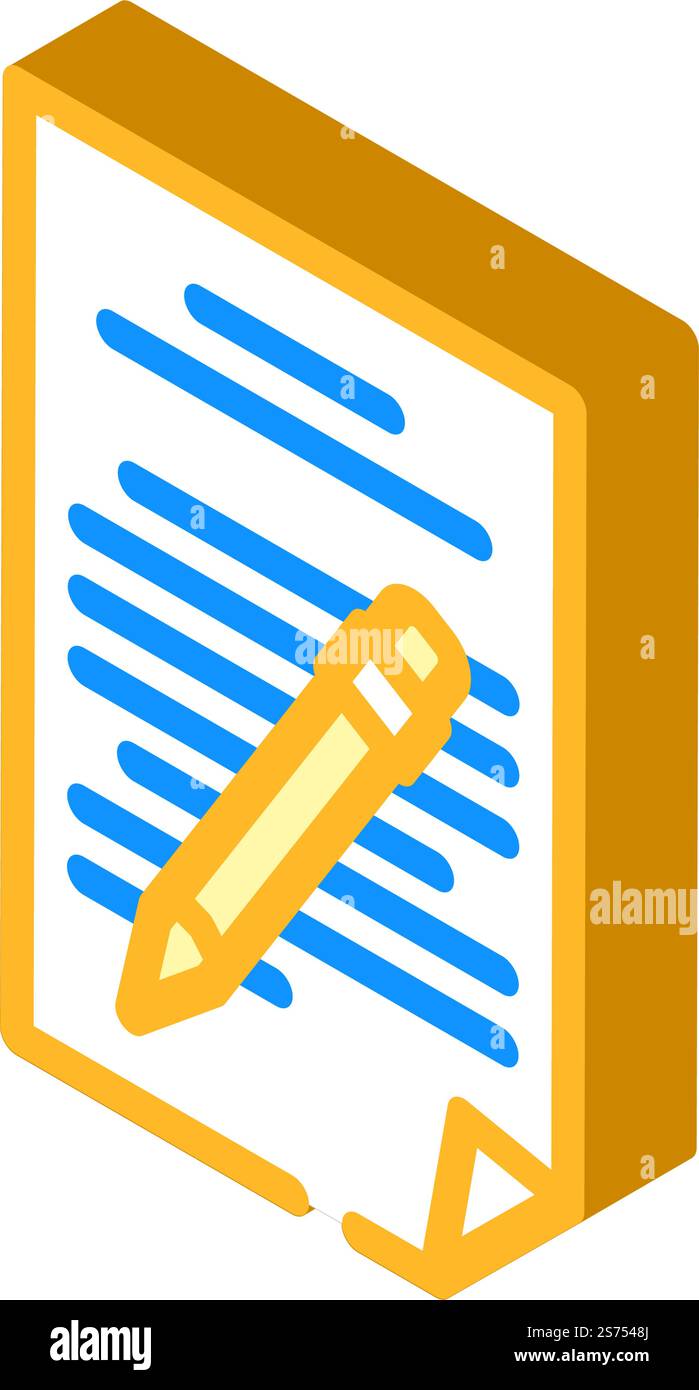 directory folder isometric icon vector. directory folder sign. isolated ...