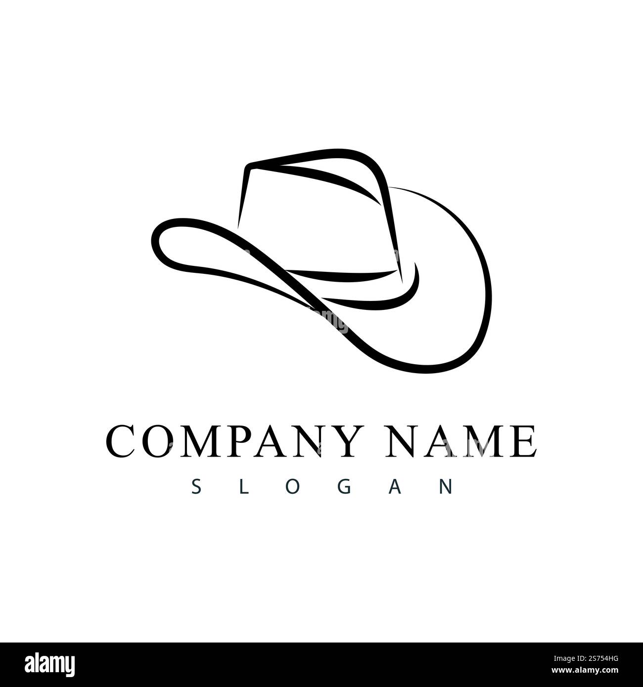 Cowboy logo vector template design Stock Vector Image & Art - Alamy